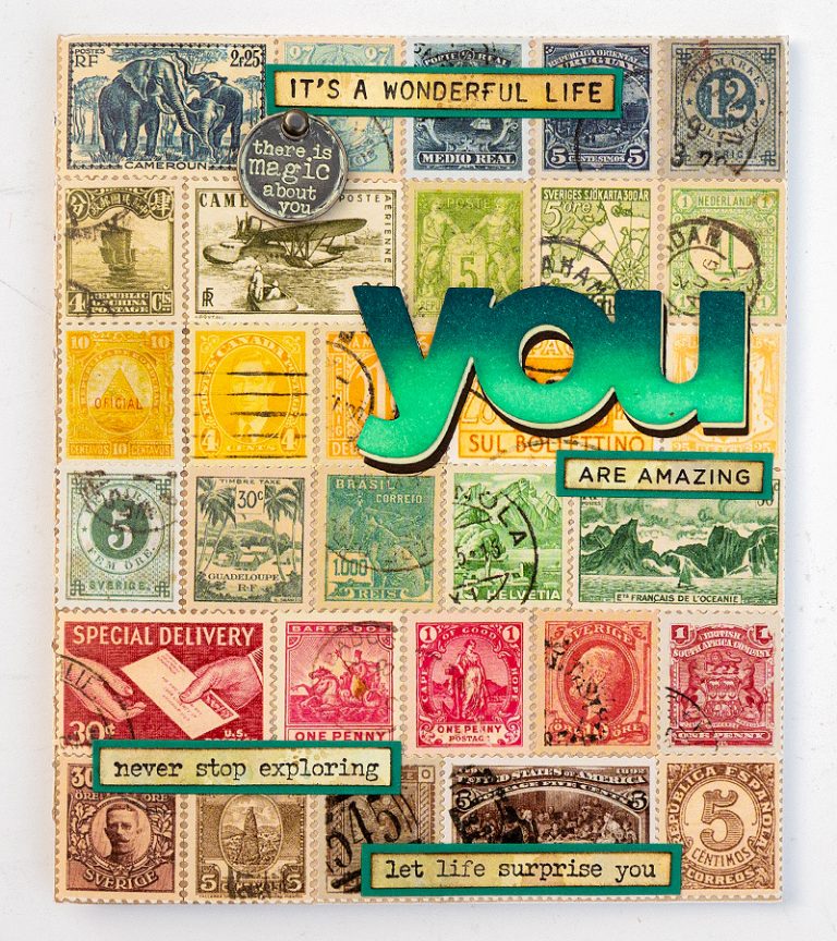 Postage Stamp Notebook by Anna-Karin Evaldsson