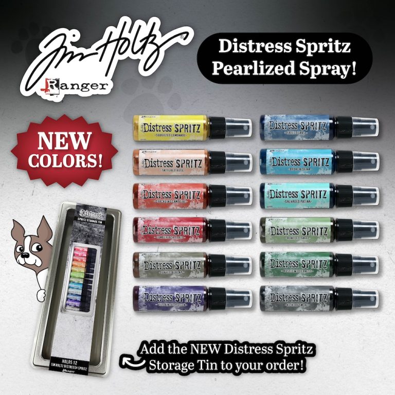 12 NEW COLORS (for 36 Total) of Tim Holtz Distress Spritz!