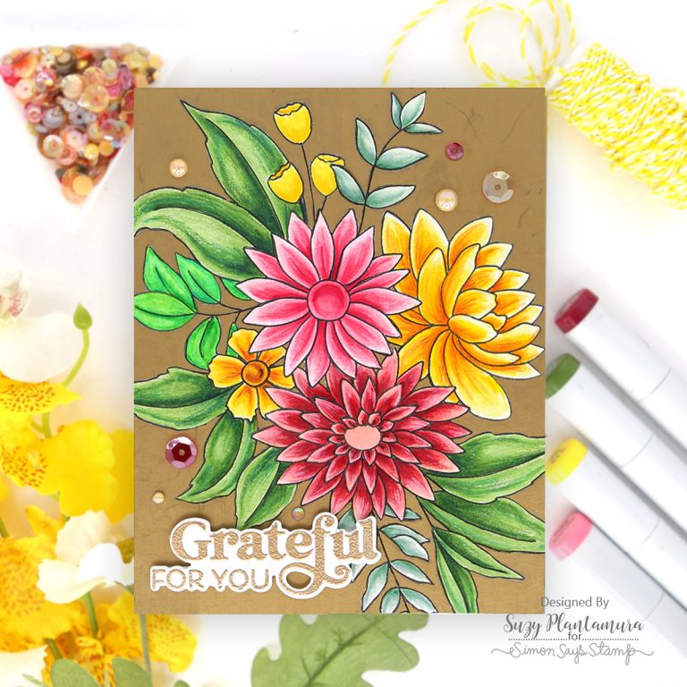 One Stamp, Five Ways: Grateful Florals