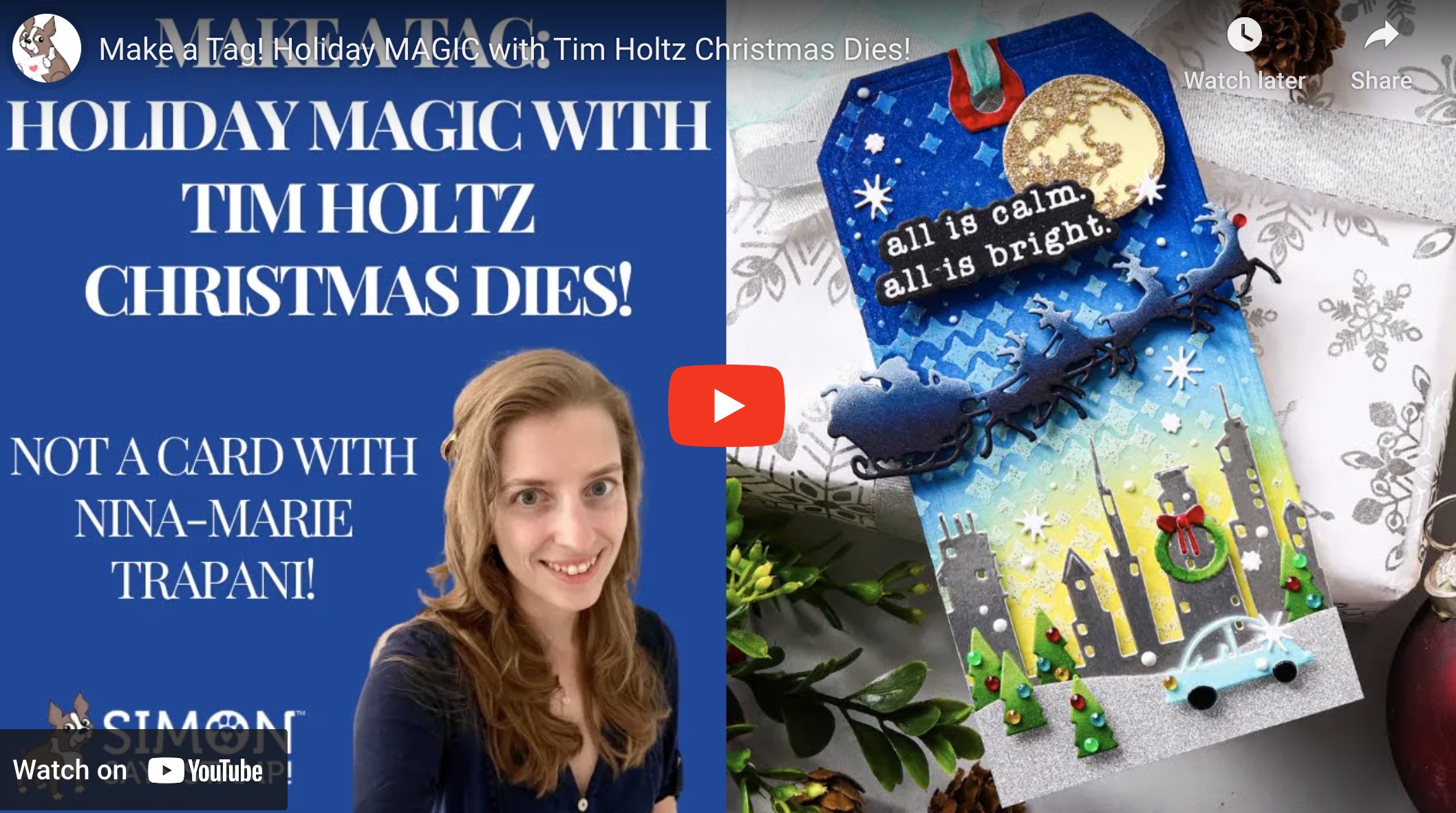Make a Tag! Holiday MAGIC with Tim Holtz Christmas Dies!