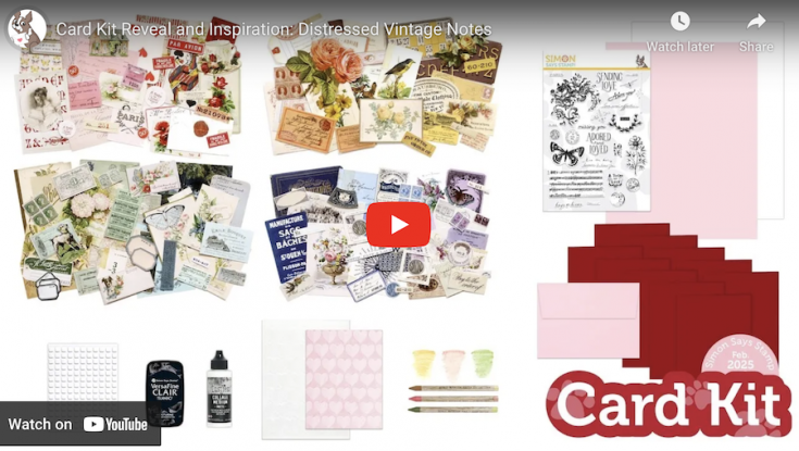 Card Kit Reveal and Inspiration: Distressed Vintage Notes