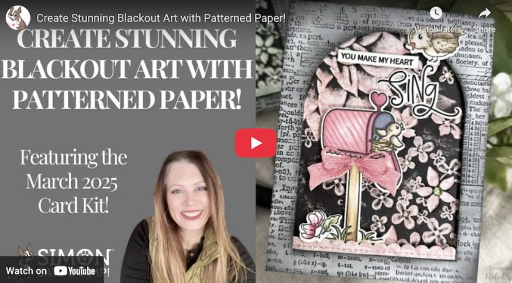 Create Stunning Blackout Art with Patterned Paper!