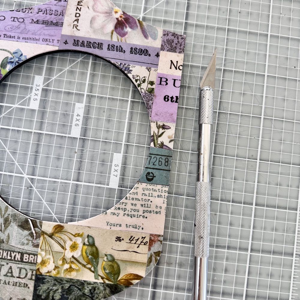 Vignette Tray Using NEW Tim Holtz idea-ology from the vault paper ...