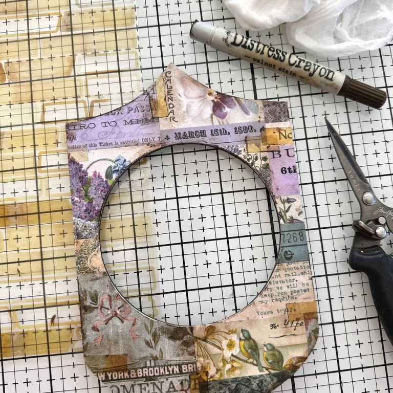 Vignette Tray Using NEW Tim Holtz idea-ology from the vault paper ...