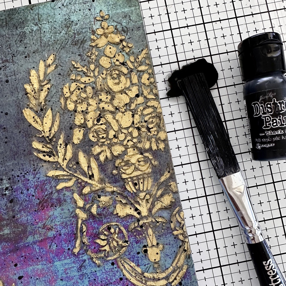 Vignette Tray Using NEW Tim Holtz idea-ology from the vault paper ...