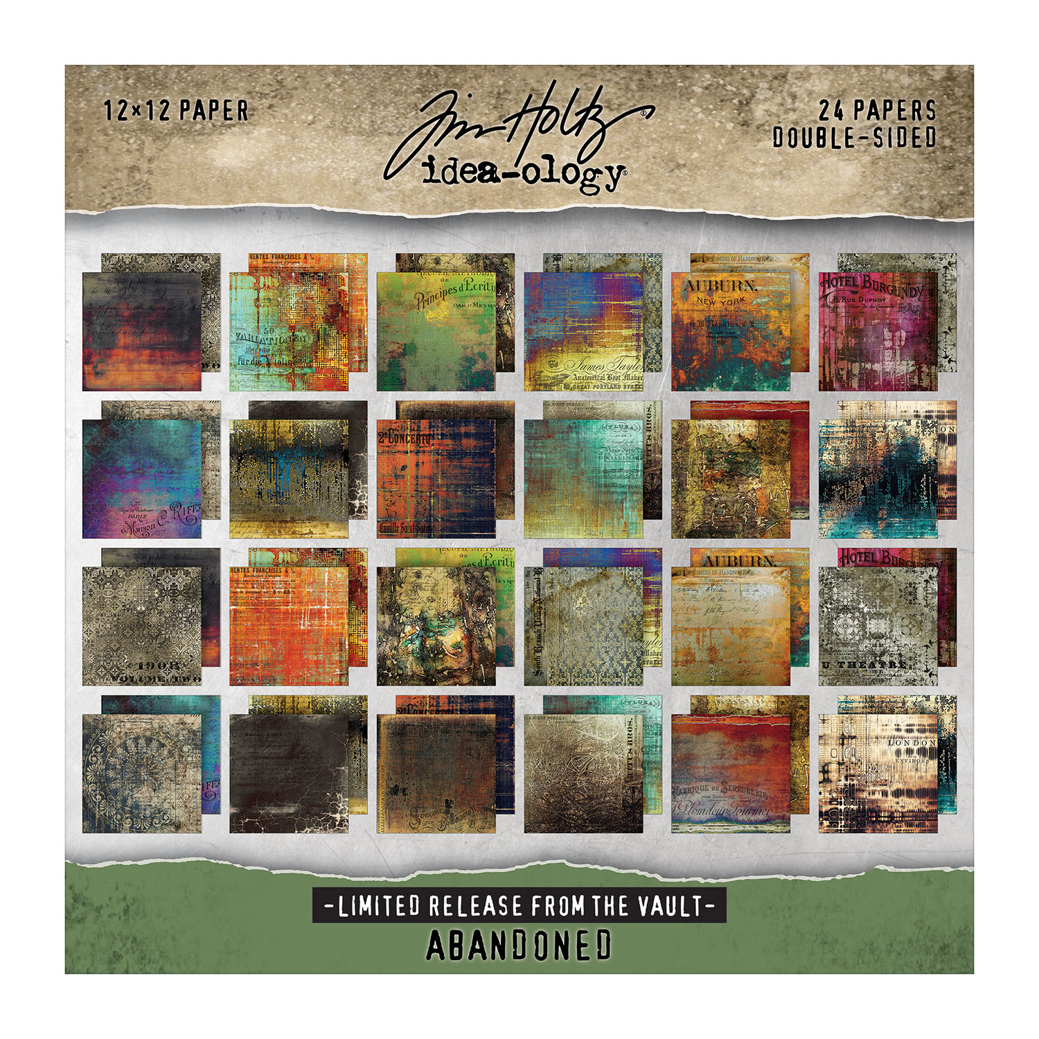 NEW Limited Edition Vault Tim Holtz idea-ology Paper Collections ...