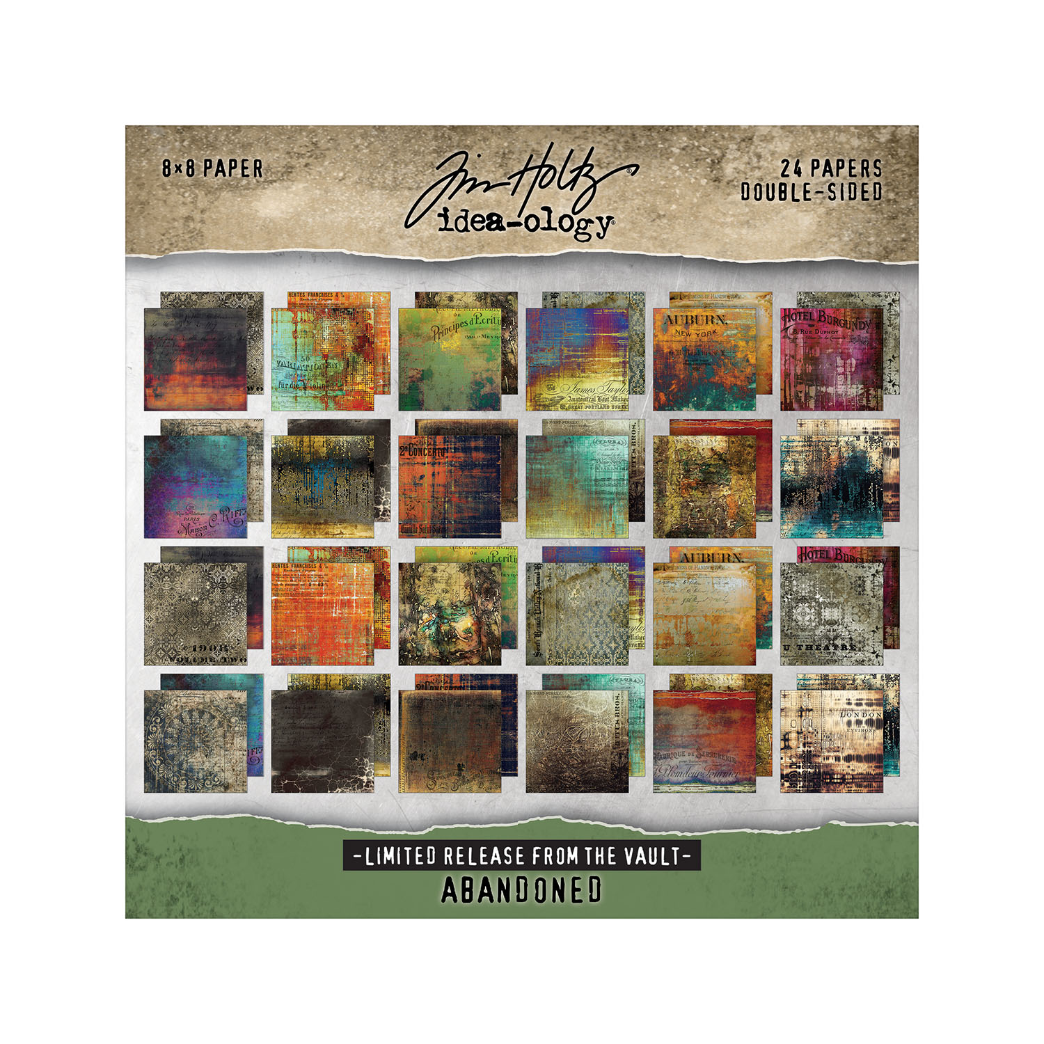 NEW Limited Edition Vault Tim Holtz idea-ology Paper Collections ...