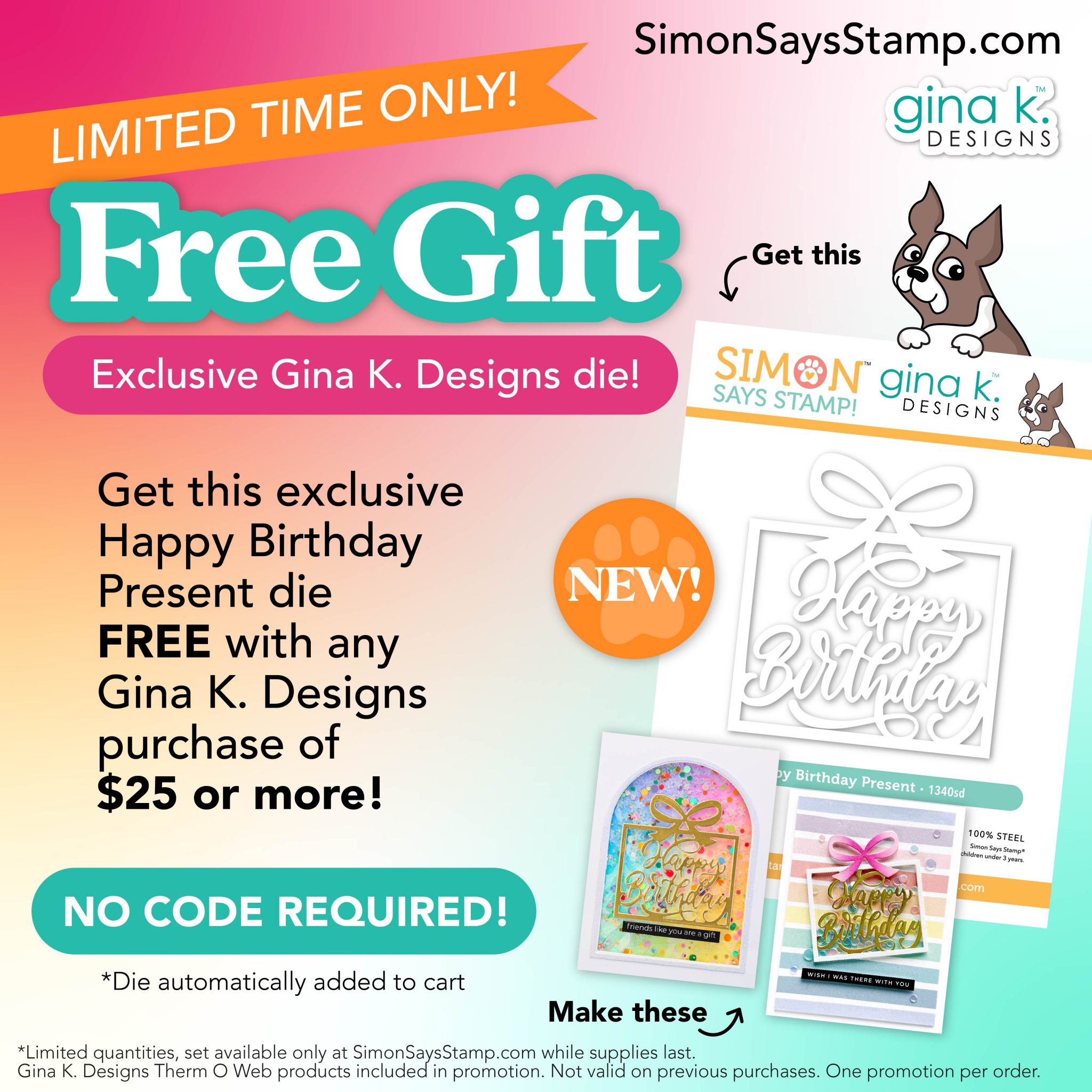 Exclusive Limited Edition Surprise GIFT from Gina K Designs!
