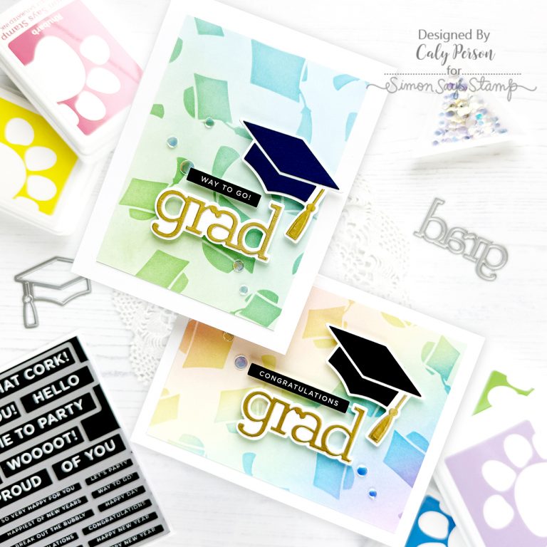 Colorful Personalized Graduation Cards | Let’s Get Crafty With Caly!