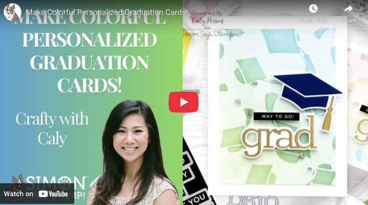 Colorful Personalized Graduation Cards | Let’s Get Crafty With Caly!