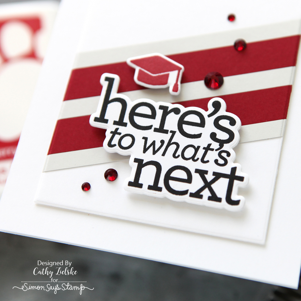 Be true to your school… colors! Easy Grad Card: EZ with CZ