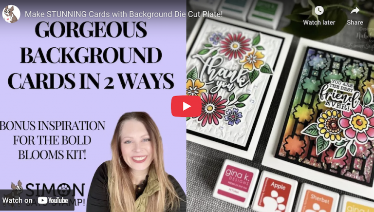 Bonus Bold Blooms Class Inspiration Part 1: Gorgeous Background Cards ...