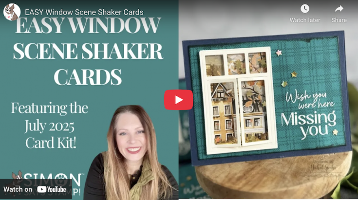 EASY Window Scene Shaker Cards