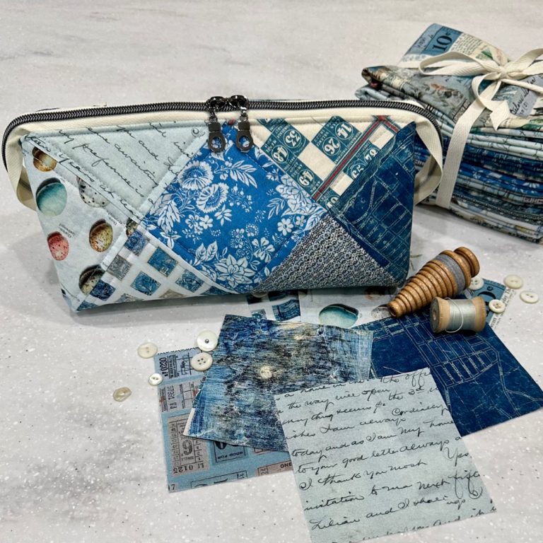 Box it Up Pouch: Creating with Tim Holtz Palette in Blue with Richele ...
