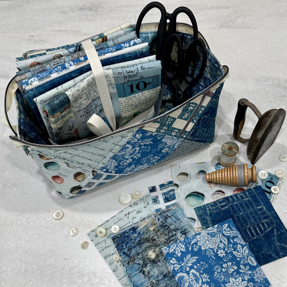 Box it Up Pouch: Creating with Tim Holtz Palette in Blue with Richele ...
