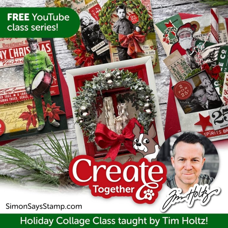 Our Create Together Tim Holtz Holiday Collage Christmas in July Class ...