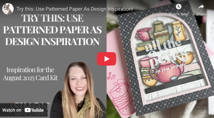 Get Inspired! This Patterned Paper Creates A Stunning Card Design!