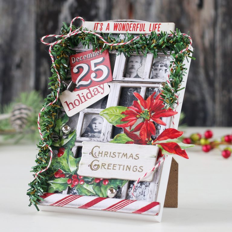 Tim Holtz Holiday Collage Christmas in July Class Inspiration Part 1 ...