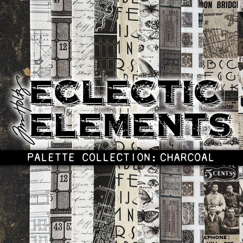 Charcoal Plover Pouches with Tim Holtz Palette Fabric!