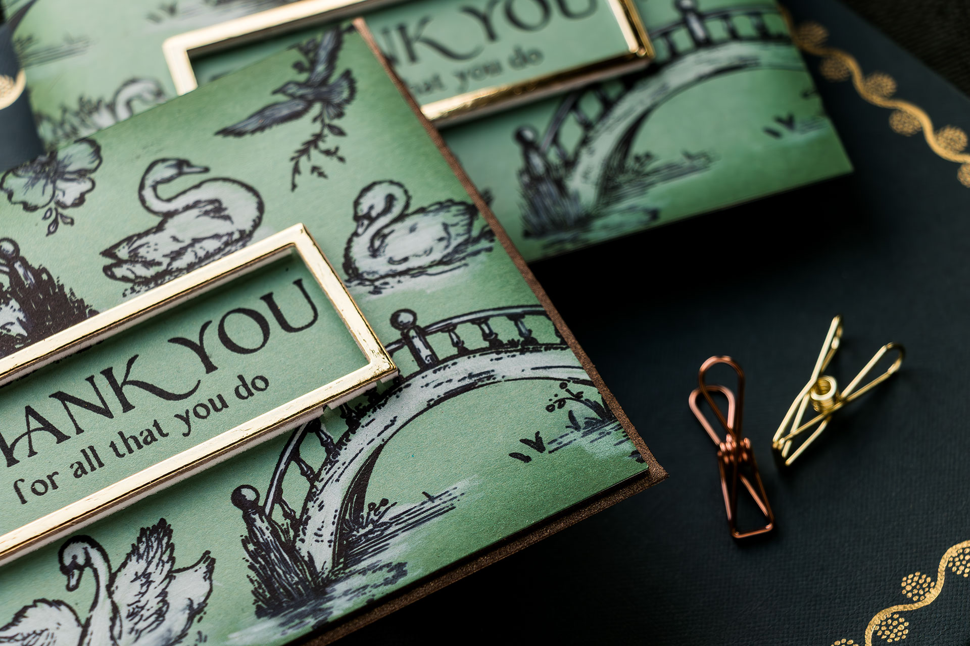 Elegant Thank You Card Idea with Minimal Coloring with NEW Exclusive ...