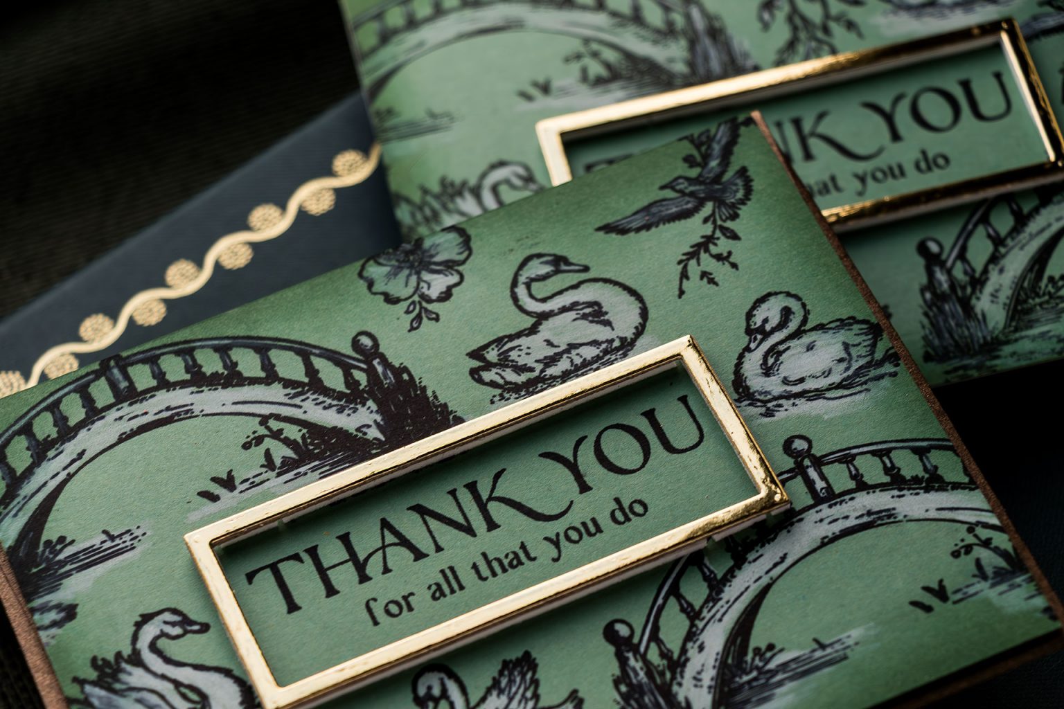 Elegant Thank You Card Idea with Minimal Coloring with NEW Exclusive ...