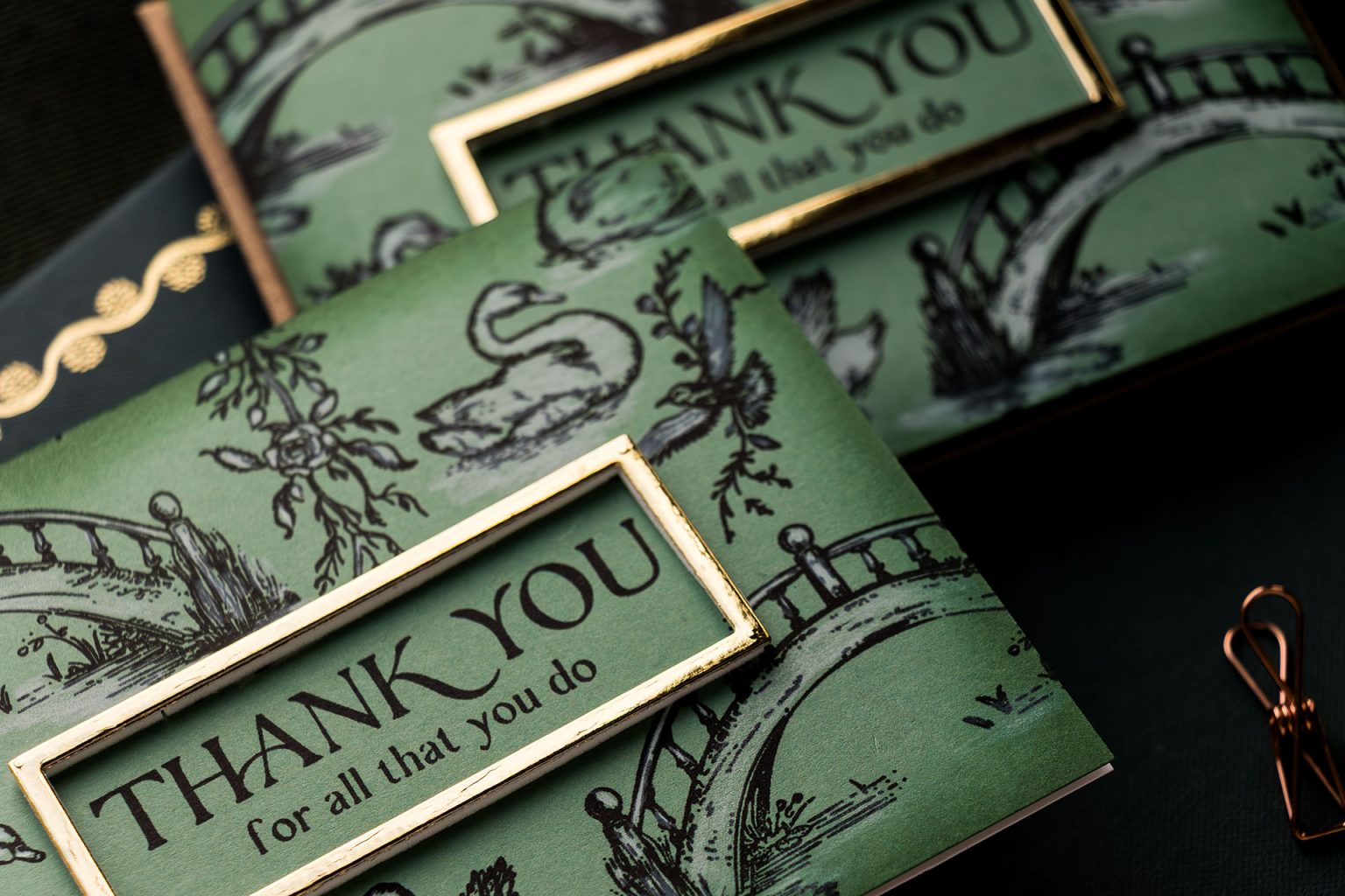 Elegant Thank You Card Idea with Minimal Coloring with NEW Exclusive ...
