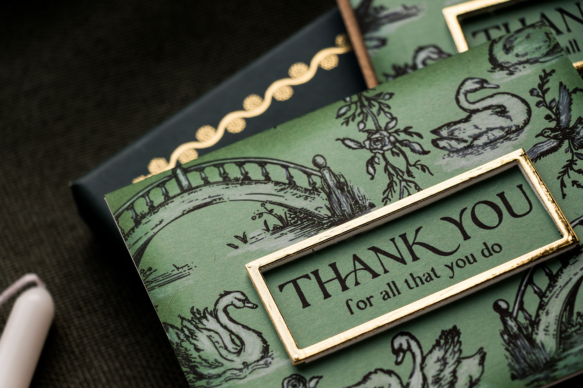 Elegant Thank You Card Idea with Minimal Coloring with NEW Exclusive ...