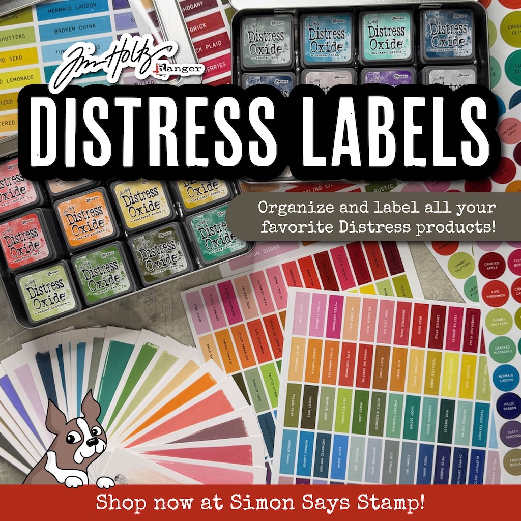 PLUS! Mid-day SURPRISE! NEW Tim Holtz Ranger Distress Labels and more ...