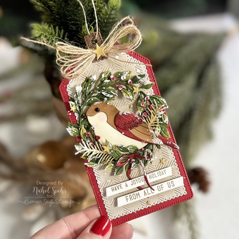 Step-by-Step Songbird Wreath Gift Tag—Adorable Results: Making the Cut