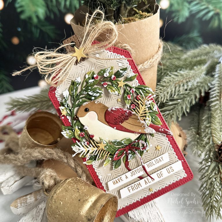 Step-by-Step Songbird Wreath Gift Tag—Adorable Results: Making the Cut